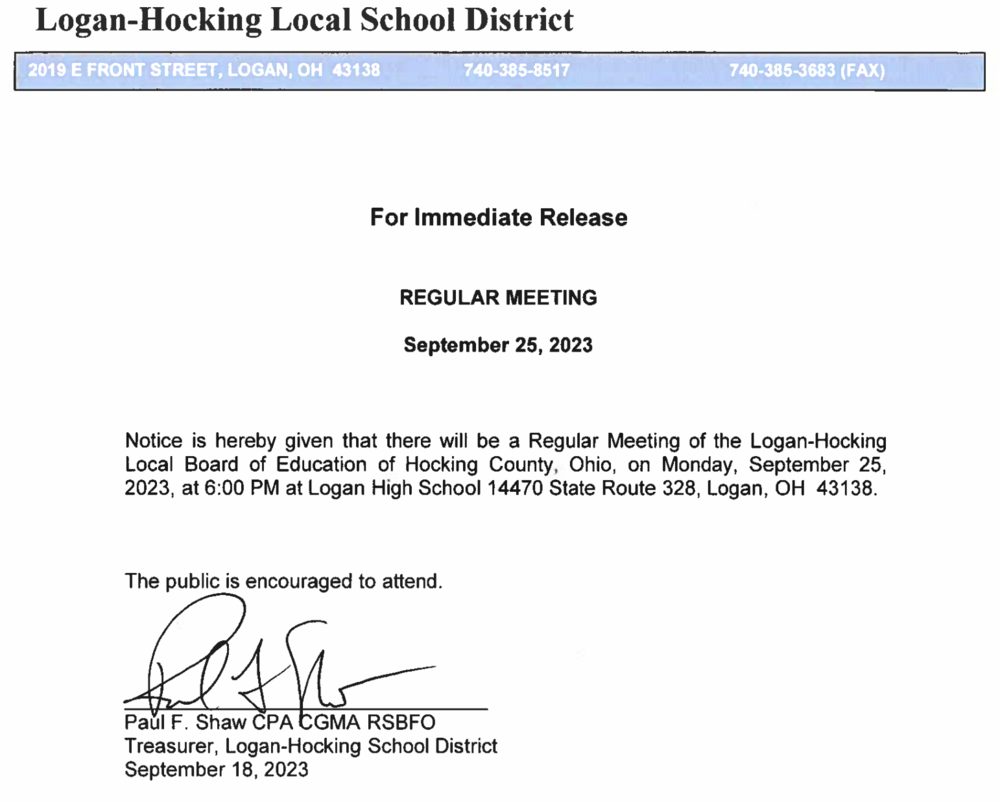 News | Logan-Hocking Local School District